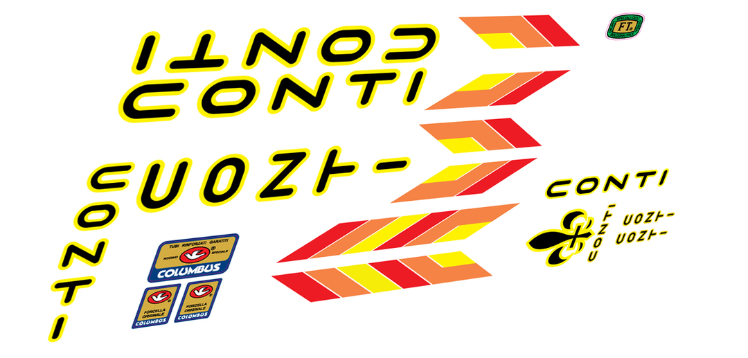 Conti Black Vinyl Decal Set – VeloteX